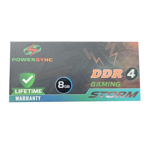PowerSync DDR4 8GB 3200MHz Black-Heatsink Desktop Ram – Mizan Trade
